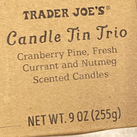 Trader Joe's | Accents | Trader Joes Candle Trio Soy Wax Blend Nutmeg Cranberry Fig New In Box ...